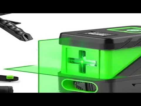 HILDA 2 Lines Laser Level Self Levelling Green Beams Laser Horizontal Vertical Cross Line Mini Laser