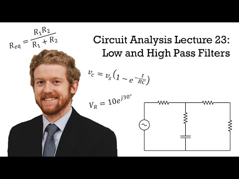 Circuit Analysis Lecture 23: Low and High Pass Filters
