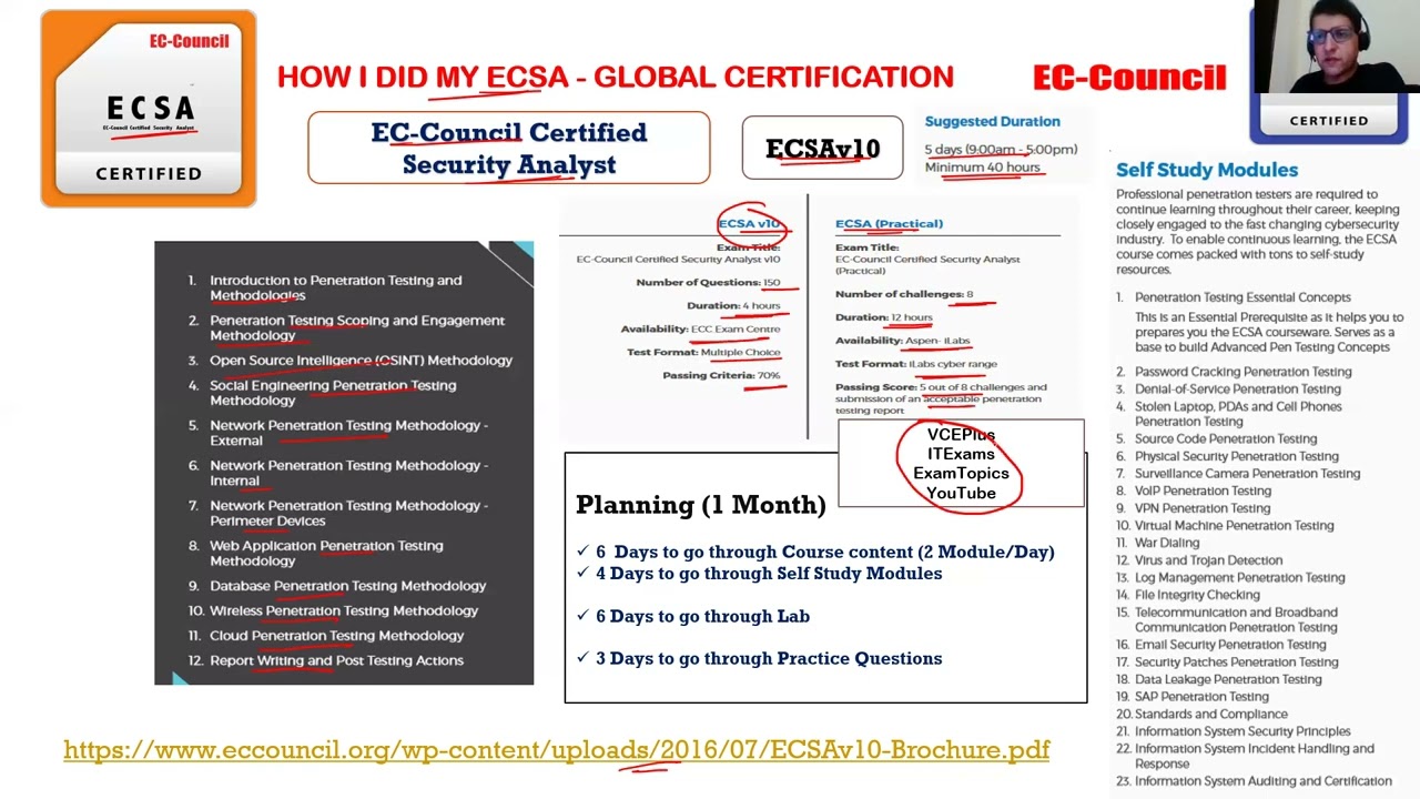 How I did my ECSA EC-Council Certified Security Analyst Global Certification