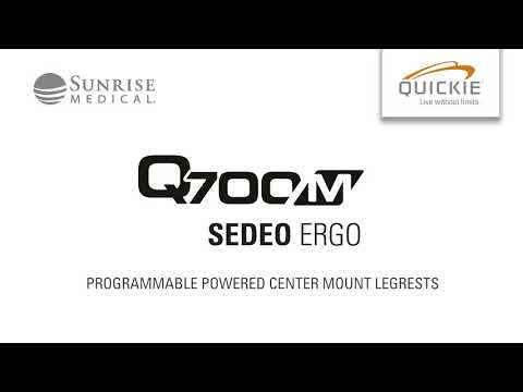Quickie Q700 M: Programmable Powered Center Mount Legrests