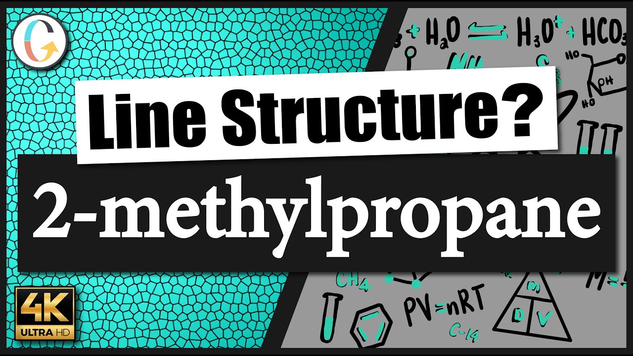 How to draw the line structure for 2-methylpropane