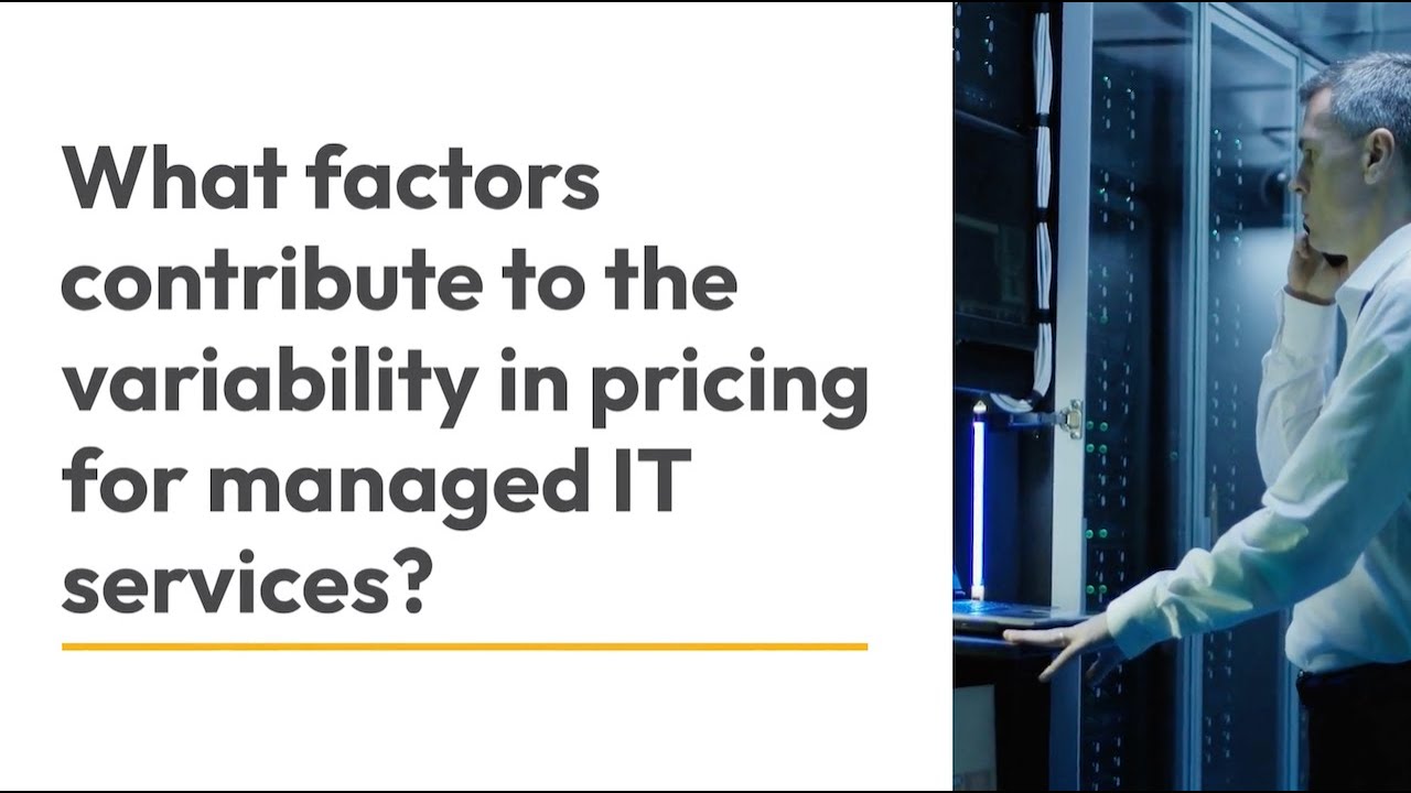 Understanding Managed IT Service Pricing