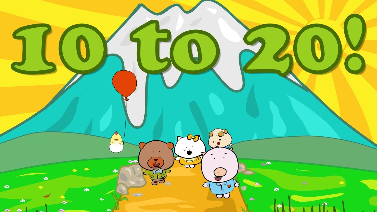 Number Song 10-20 | Counting from 10-20 | The Singing Walrus