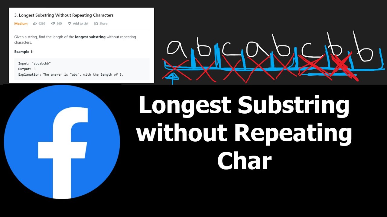 Longest Substring Without Repeating Characters - Leetcode 3 - Python