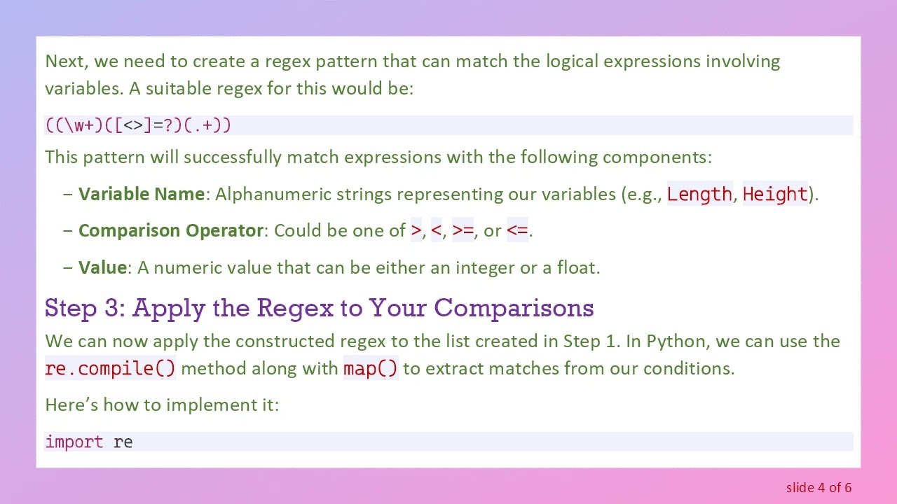 Validate Conditions with Regex: A Python Guide