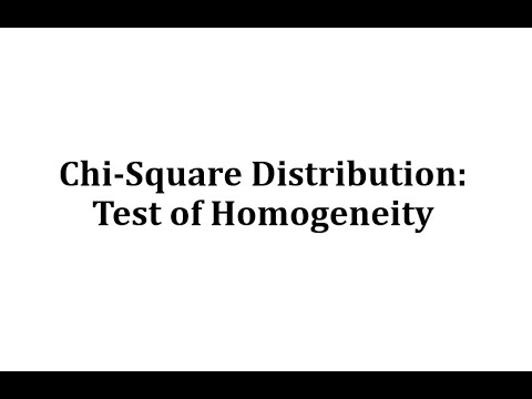 Chi-Square Distribution: Test of Homogeneity | Math Help from ...