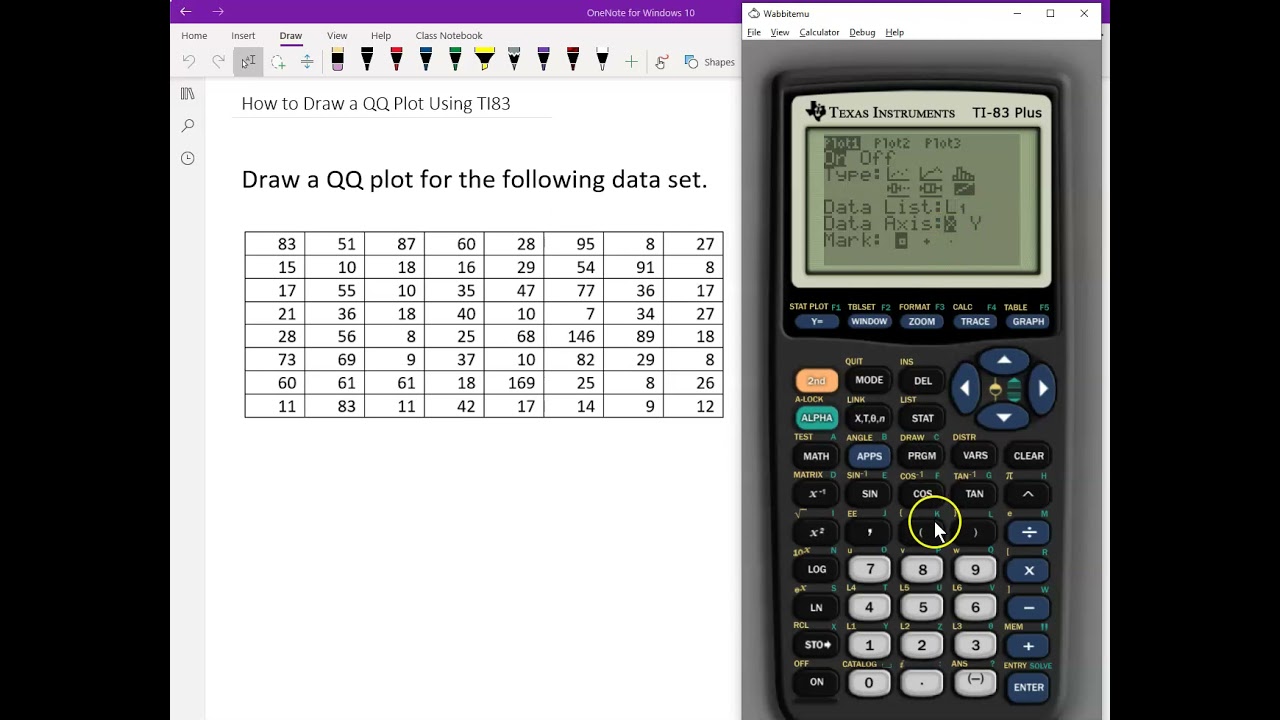 How to Draw a QQ Plot (Normal Quantile Plot) Using TI-83