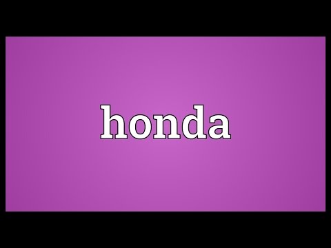 Honda Meaning