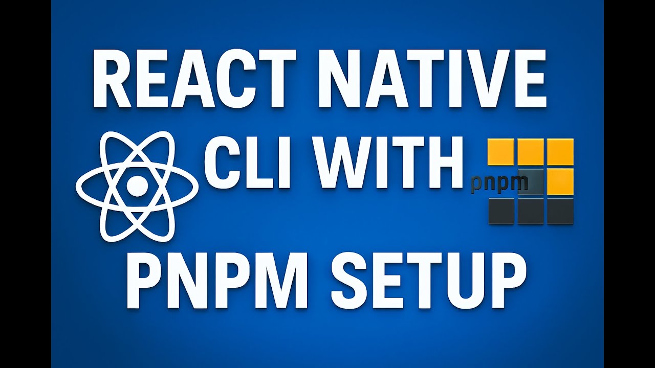 React Native CLI Setup with PNPM | Faster Package Manager for React Native