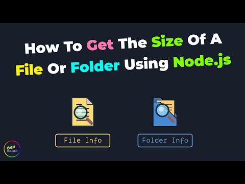 Learn How To Get The Size Of A File Or Folder In Node js - Mind Luster