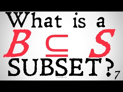 What is a Subset? (Subclasses) Axiomatic Set Theory