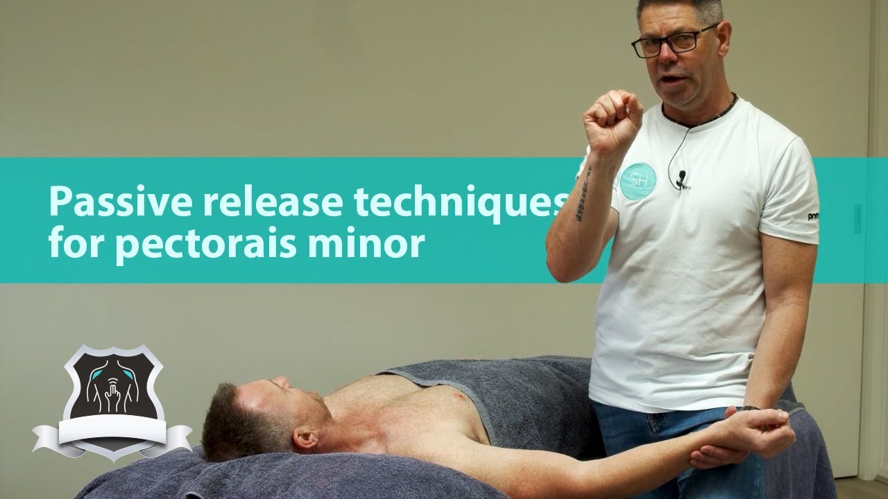 Passive release techniques for pectoralis minor