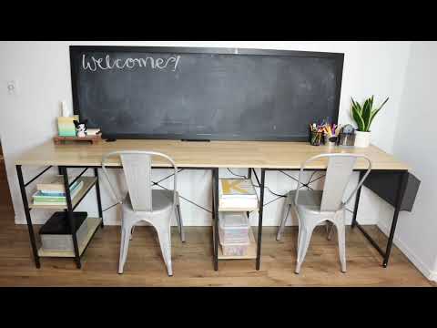 UNBOXING: TBfit Desk with Storage Shelves Review 2022 | Corner Desk for Office Gaming Workstation