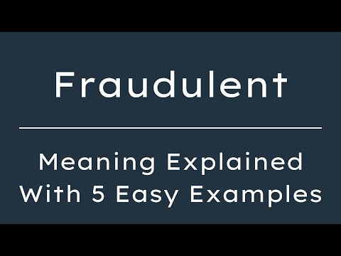 What Does Fraudulent Mean? Fraudulent Meaning in English With 5 Example Sentences