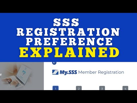 SSS REGISTRATION PREFERENCE EXPLAINED : ANO BA ANG REGISTRATION PREFERENCE SA SSS #sss #mysss