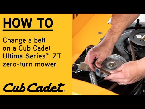 How to replace a deck belt on an Ultima Zero Turn | Ultima Series | Cub Cadet