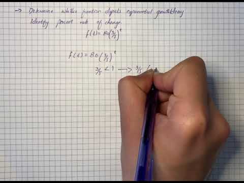 Determine whether the function represents exponential growth or exponential decay... | Plainmath