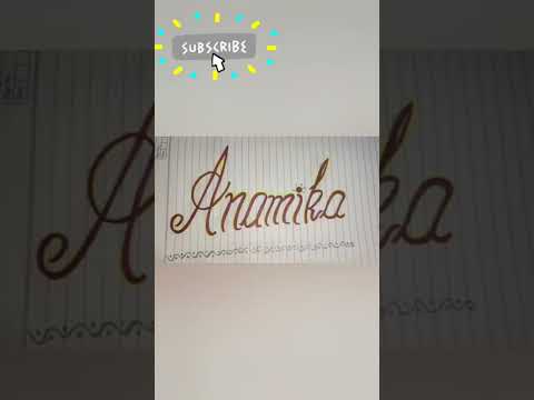 Writing my cute subscriber name Anamika #youtubeshorts #shorts