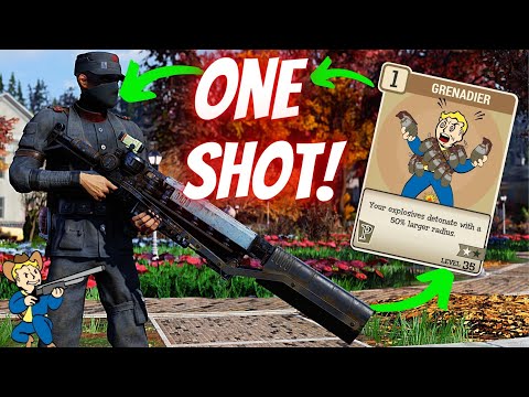 How to ONE SHOT enemies! (Gameplay review, How to, Bloodied Build Guide) - Fallout 76 Builds