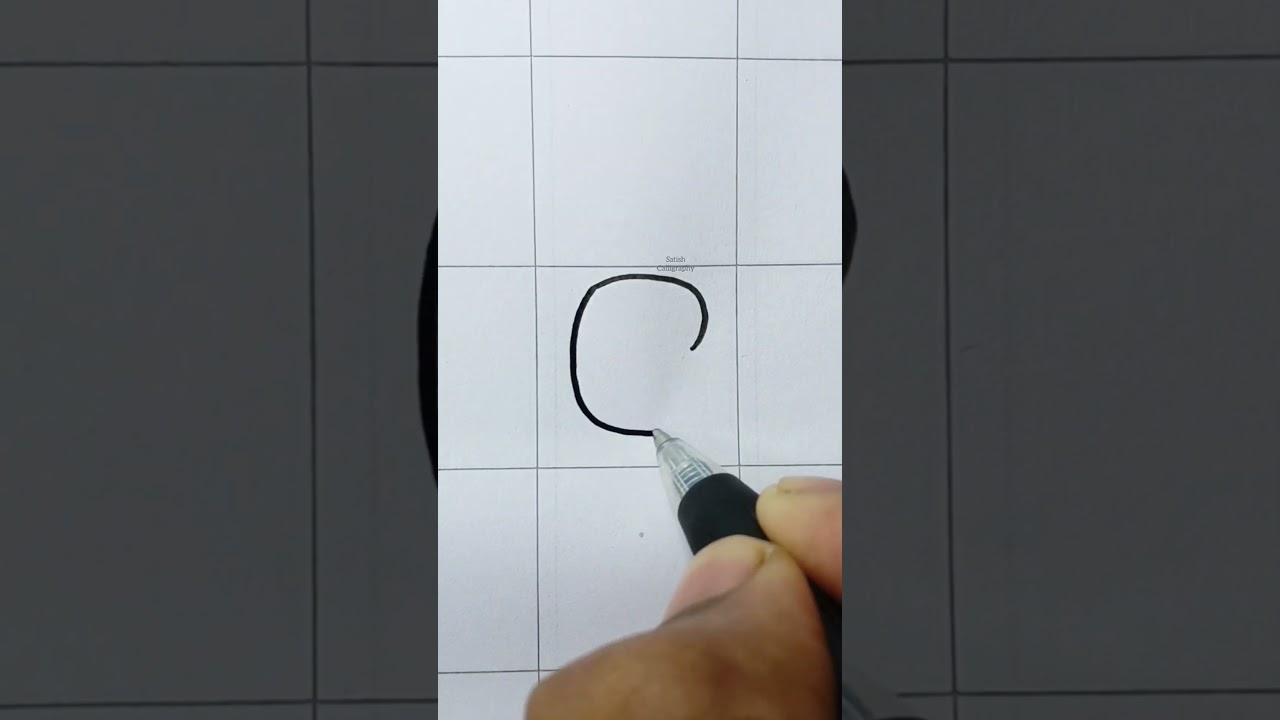 C - How to draw alphabet in bubble letters | Graffiti Letter - C