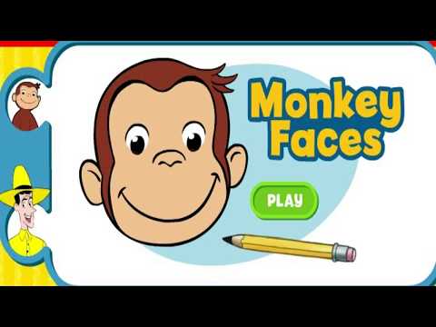 Curious George Full Episode English Cartoon Games – Monkey Faces