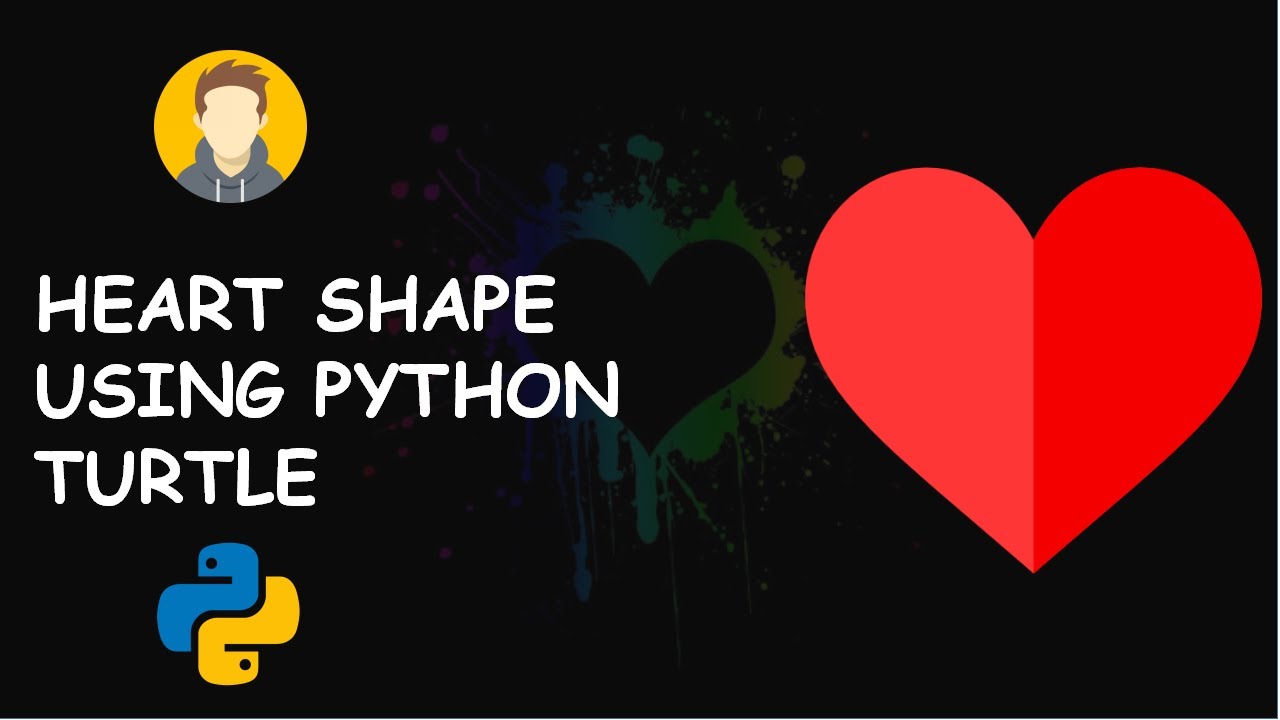 Heart Shape Using Python Turtle Graphics  l KNOWLEDGE DOCTOR l Mishu Dhar