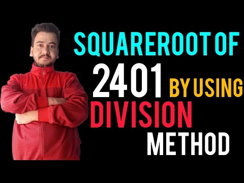 Squareroot of 2401 by using division method #squarerootbydivisionmethod#squareroot #squareroottricks