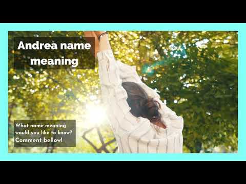 Andrea name meaning