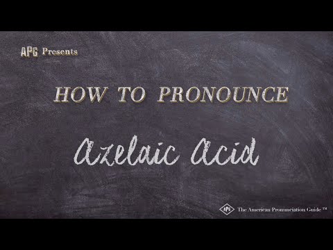 How to Pronounce Azelaic Acid (Real Life Examples!)