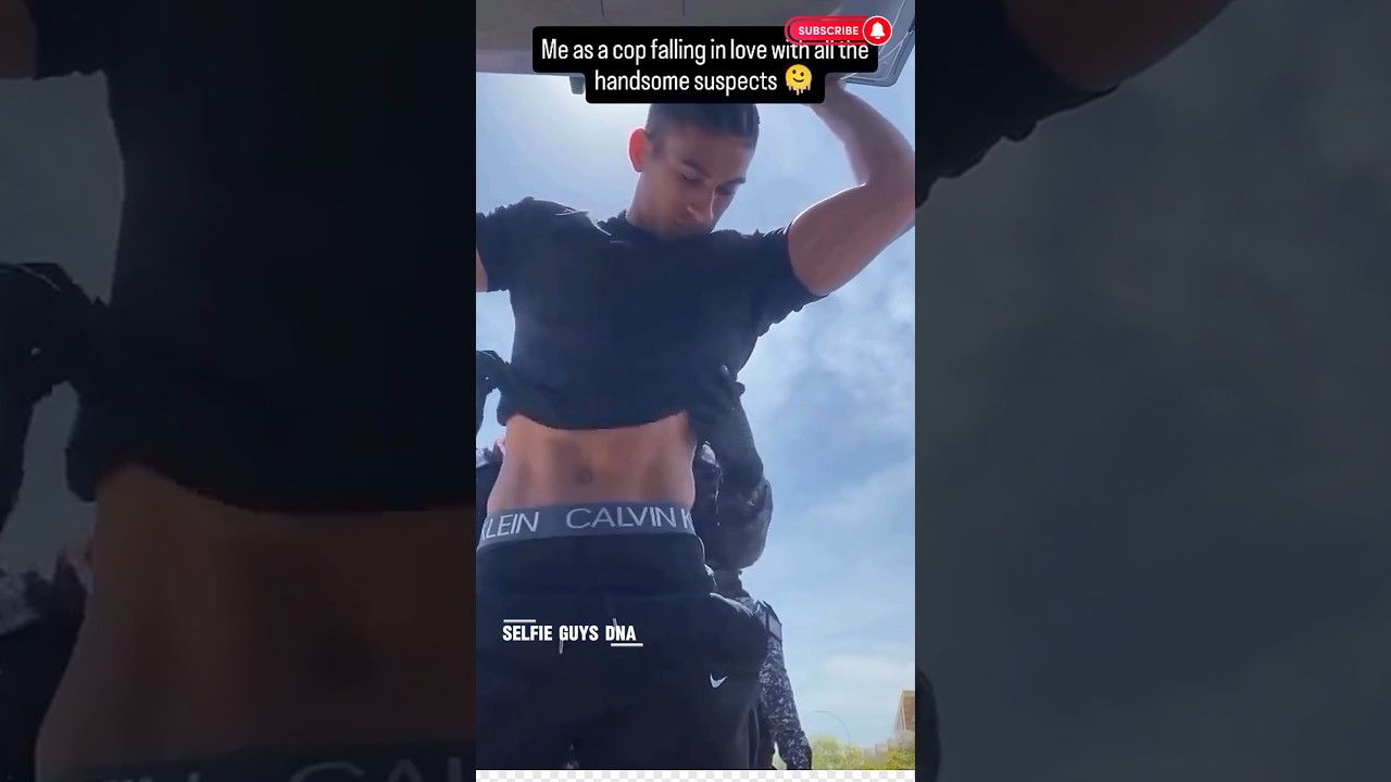 Me as a Cop Falling in Love with all the Handsome Suspects #shorts