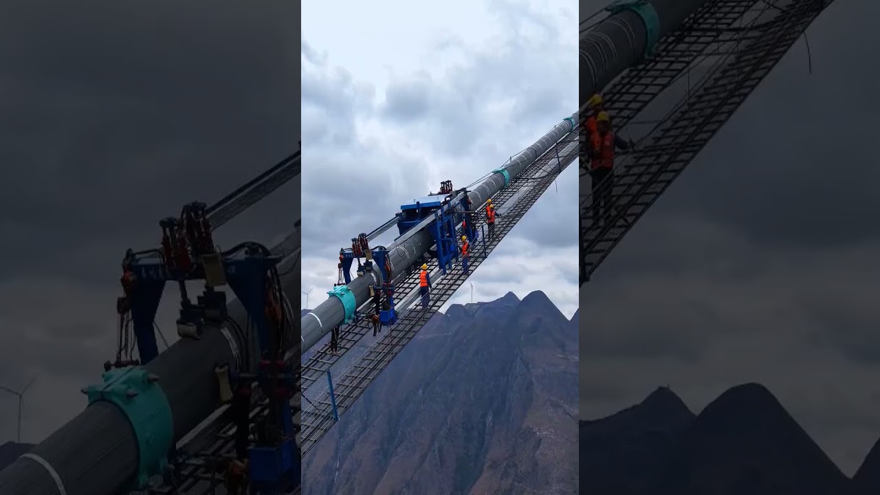 Take you to experience the world's tallest bridge under construction in Huajiang Canyon up close.