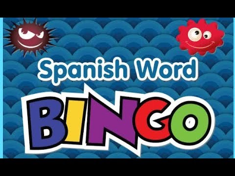 Spanish Word Bingo Vocabulary Practice Educational Learning Video for Kids ABCya ESL ELL EL
