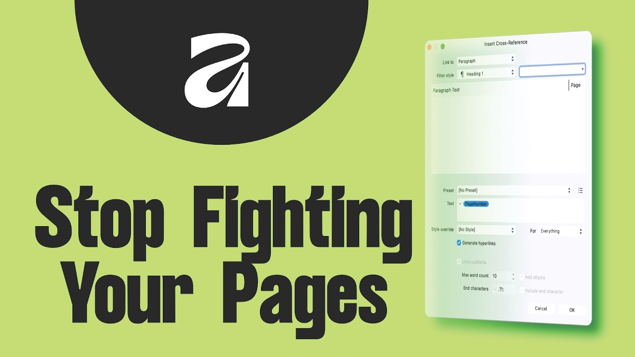 Affinity Layout Long Documents Made Easy
