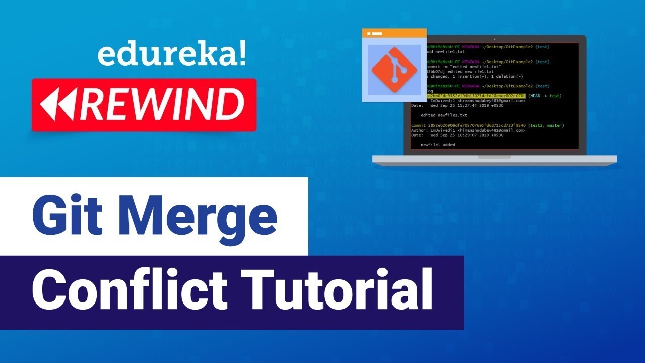 Git Merge Conflict Tutorial | Resolving Merge Conflicts In Git | Edureka | DevOps Rewind - 1