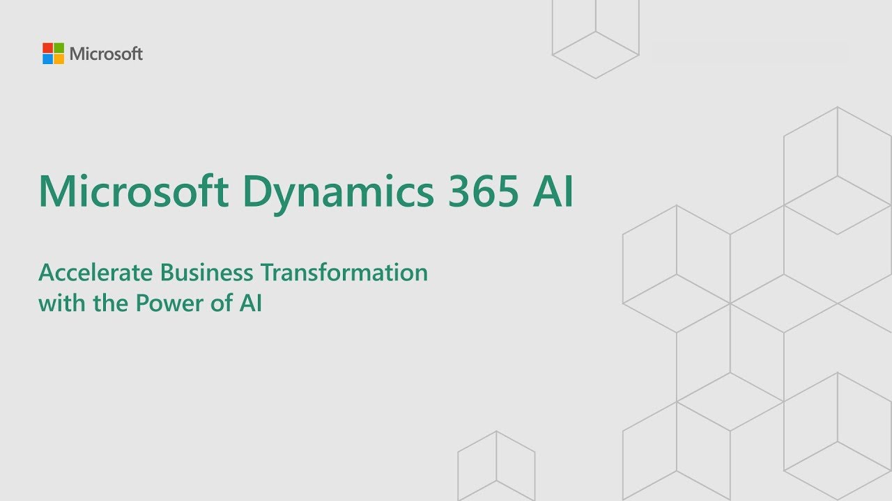 How to accelerate Business Transformation with AI | Dynamics 365 AI