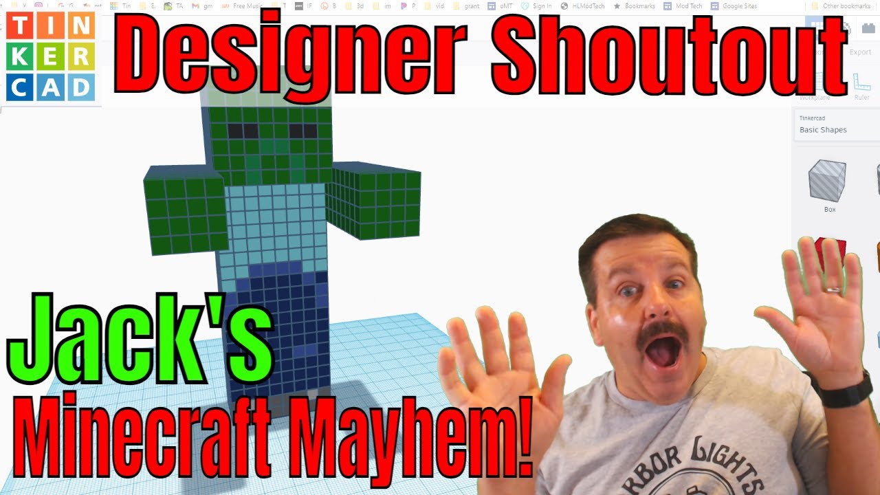 Minecraft Creeper Mayhem by Jack | Tinkercad Designer Showcase
