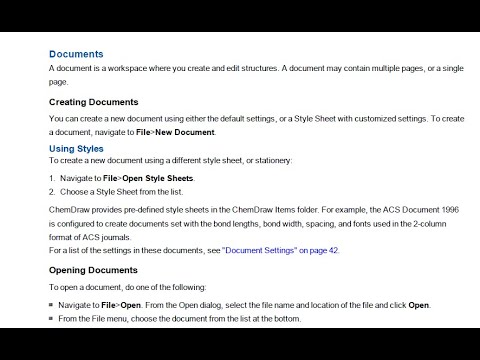 Documents in Chemdraw | Documents Styles in chemdraw
