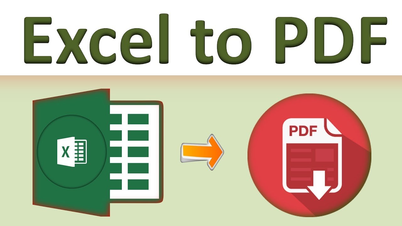 MS Excel to PDF format | Ahsan Tech Tips