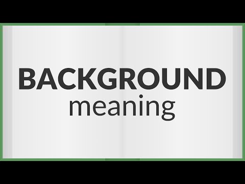 Background | meaning of Background
