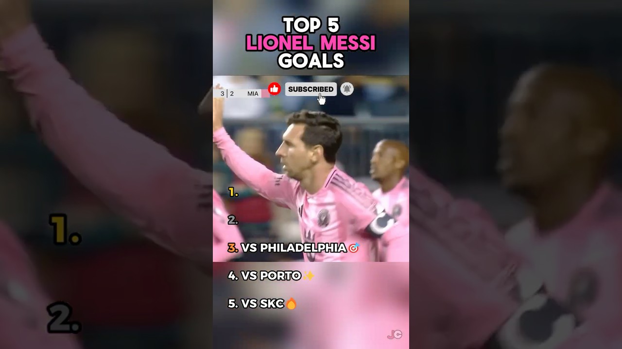 Top 5 Lionel Messi Goals[Inter Miami]🔥