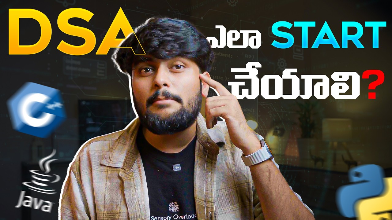 DSA Complete Roadmap 2026 in Telugu 🔥 | Step-by-Step Guide for Placements & Coding Interviews
