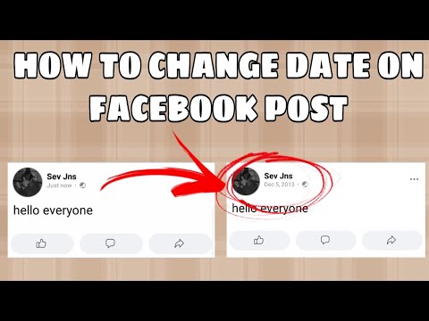 How to Change Date on Facebook Post 2023 tutorial