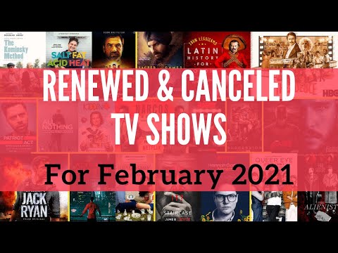 Renewed & Canceled TV Shows for FEBRUARY 2021