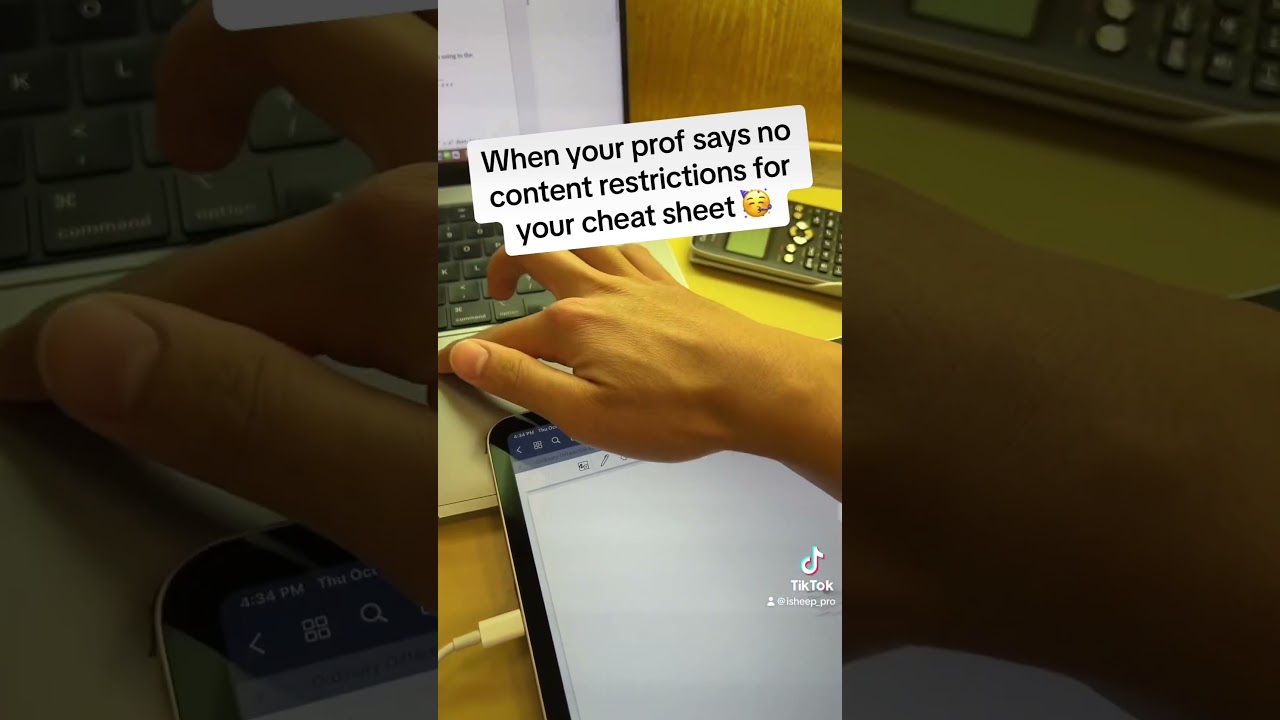 POV: Making cheat sheets as an #engineering student #college #study #ipad