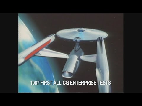 The first CGI Enterprise from 1987 — Scifi-Meshes.com