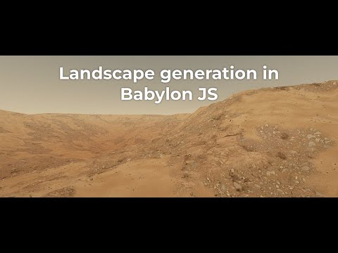 Semi-Procedural landscape tutorial - Tutorials and tips - Babylon.js