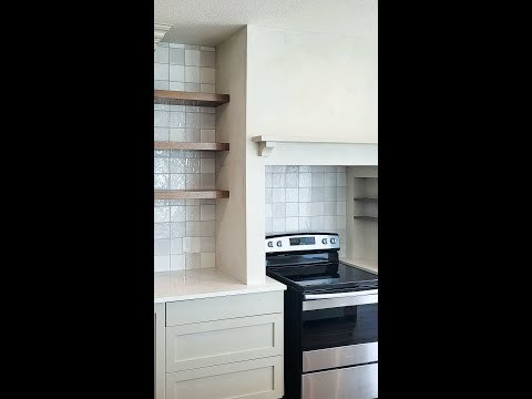 Square Tile Kitchen Backsplash