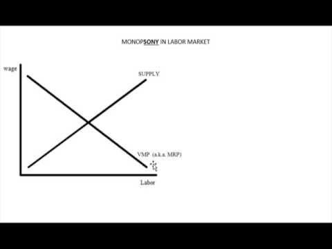 Monopsony in Labor Market - MFC, MRP
