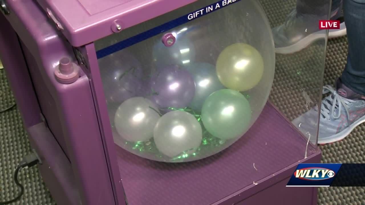 Stuffed balloon bunnies are a hit at this gift shop in Downtown Louisville