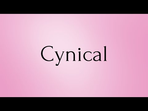 Cynical | Cynical Meaning | Pronunciation of Cynical | Cynical – English Word of the Day